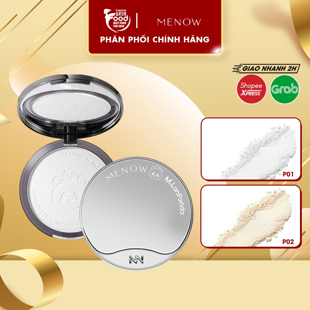 Phấn Phủ MENOW x MENGLAN PANDA Dạng Nén Velvet Mist Complexion Powder ...