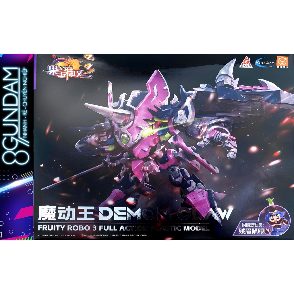 [CÓ SẴN] Mô Hình Lắp Ráp Fruity Robo Demon Claw "𝐌𝐚 Đ𝐨̣̂𝐧𝐠 𝐕𝐮̛𝐨̛𝐧𝐠 ...