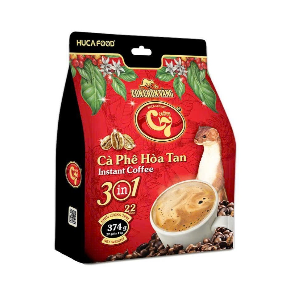 Cà phê hòa tan 3in1 - C7 Coffee - Túi (22 que x 17g) 374g | Shopee Việt Nam