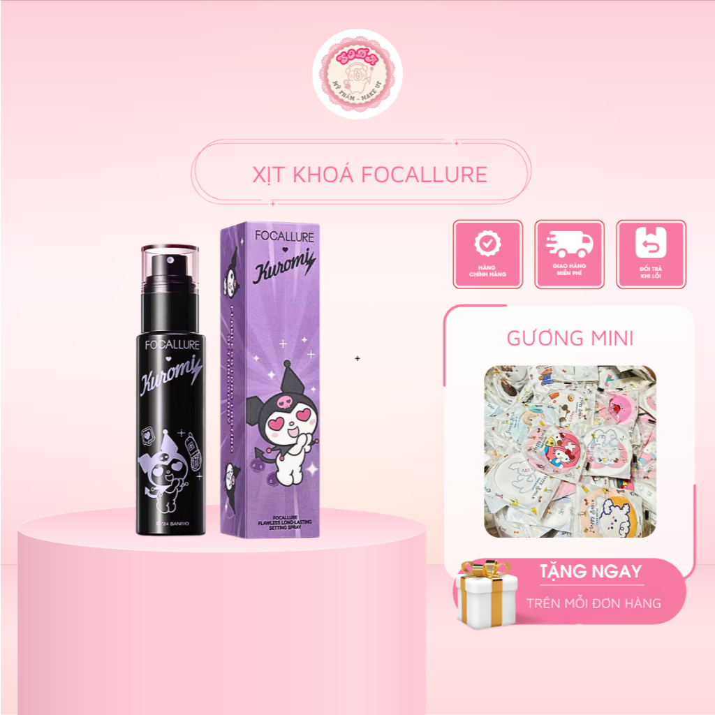 [FOCALLURE x Sanrio] Xịt Khoá Makeup Lâu Trôi Cố Định Lớp Make Up 65ml ...