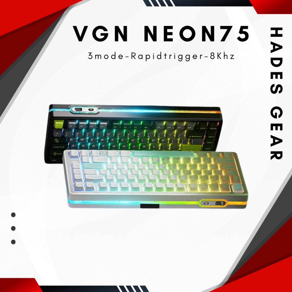 VGN Neon 75 - Bàn phím gaming 3 MODE Hỗ trợ Dual 8K - RT 0.05mm - Pin ...