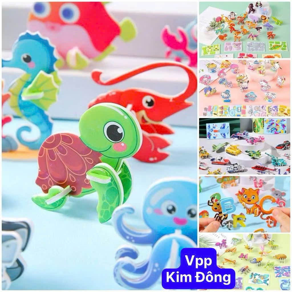 ( Sỉ từ 2 sét ) Ghép Hình 3D Rèn Luyện Logic Trí Não Quan Sát Khéo tay ...