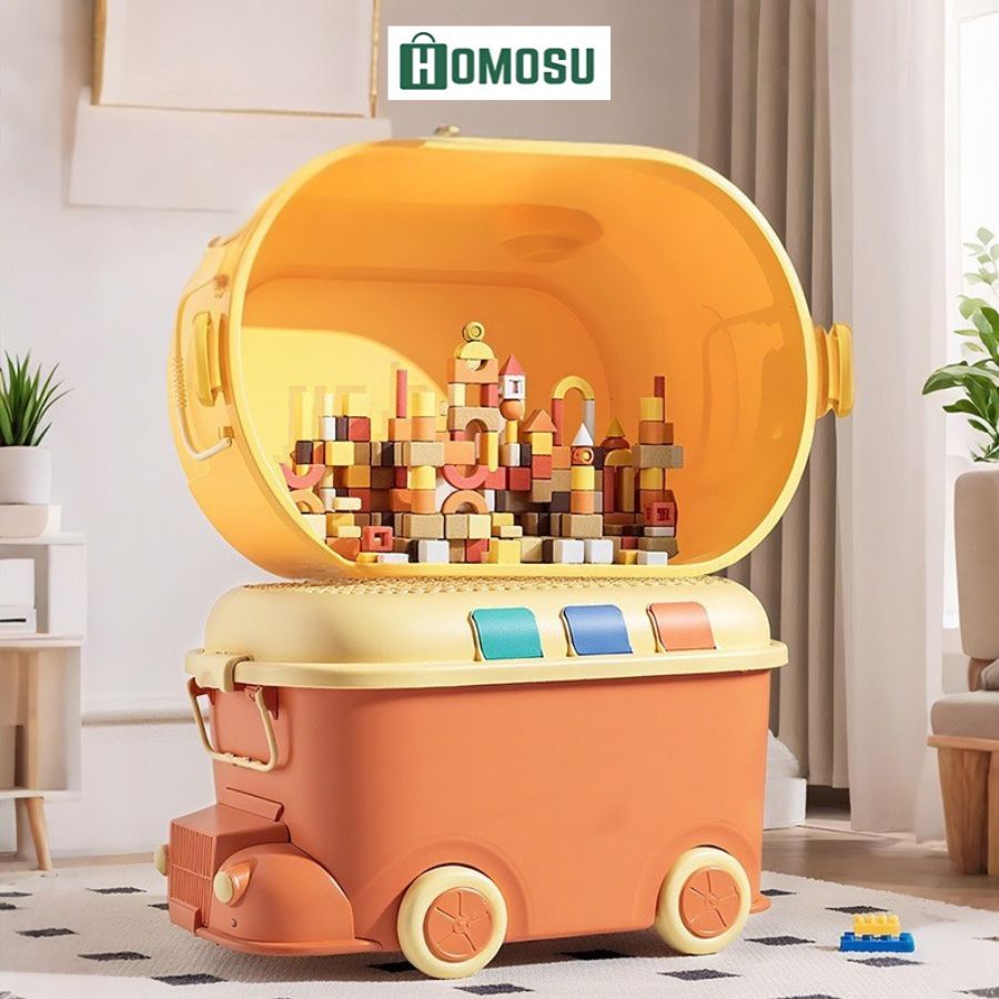 Thùng Đựng Đồ Chơi, Thùng Nhựa Đựng Đồ Có Bánh Xe, Thùng Đựng Đồ Cho Bé Có Thể Chơi L.eG.o Q013 ...