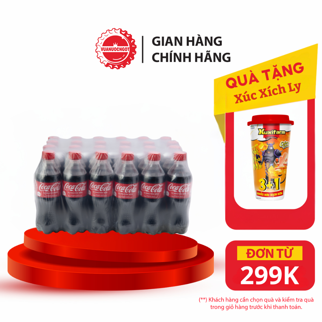Lốc 24 Chai Nước Giải Khát Có Gas Coca-Cola Vị Nguyên Bản Original ...