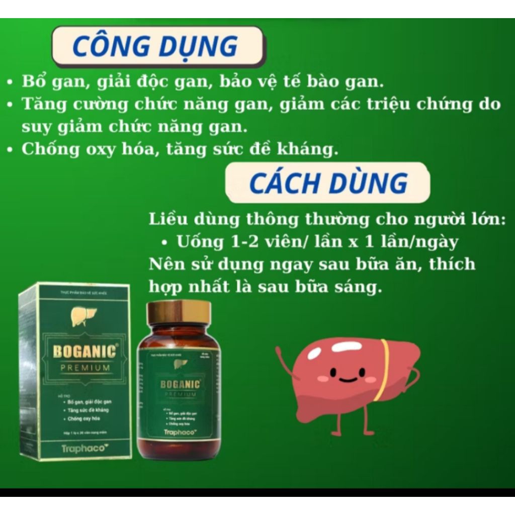 BOGANIC PREMIUM SẢN PHẨM CỦA TRAPHACO GIẢI ĐỘC GAN SỐ 1 Việt Nam(CHÍNH ...
