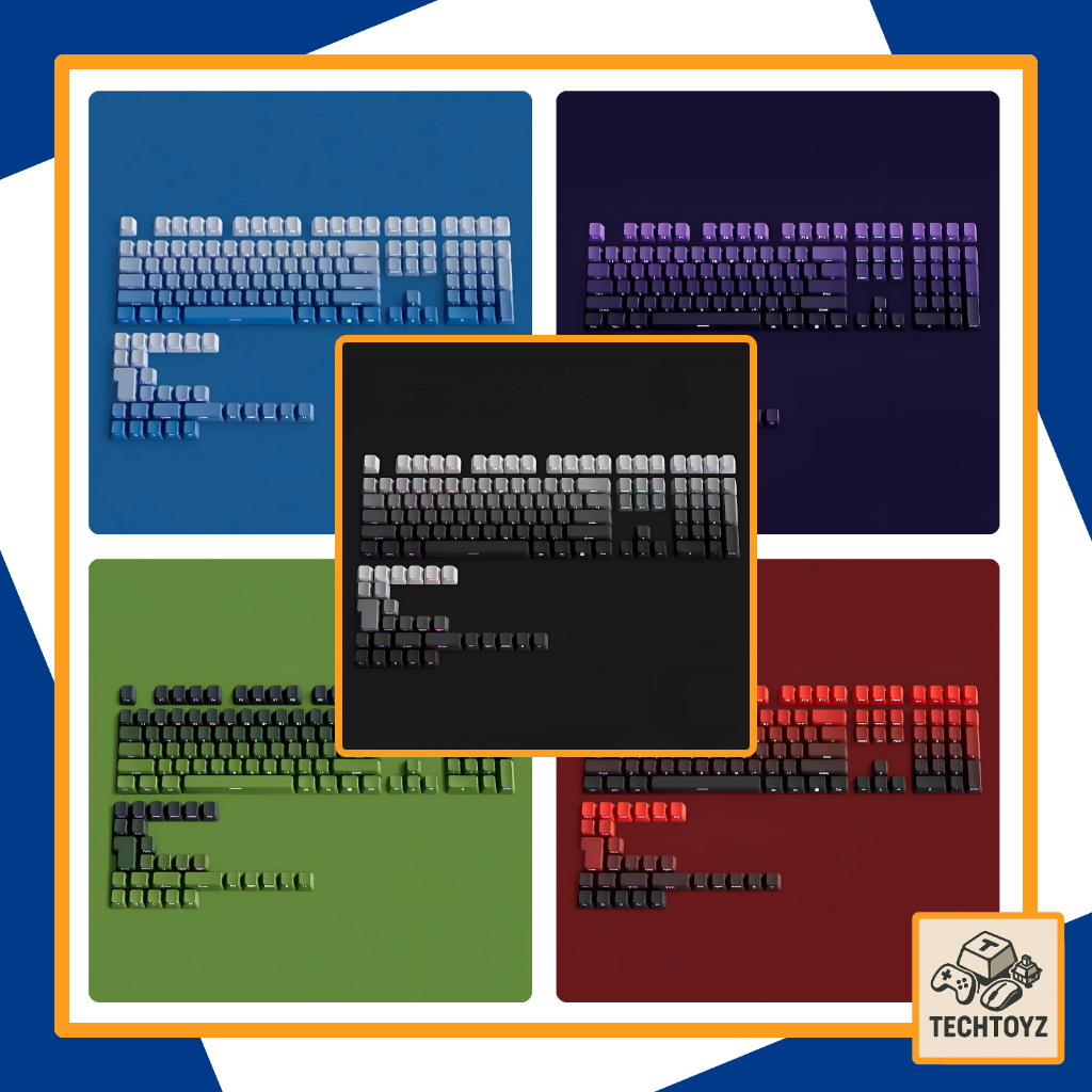 [ Xuyên Led ] Bộ Keycaps Polar, Side Print - PBT Double Shot - OEM ...