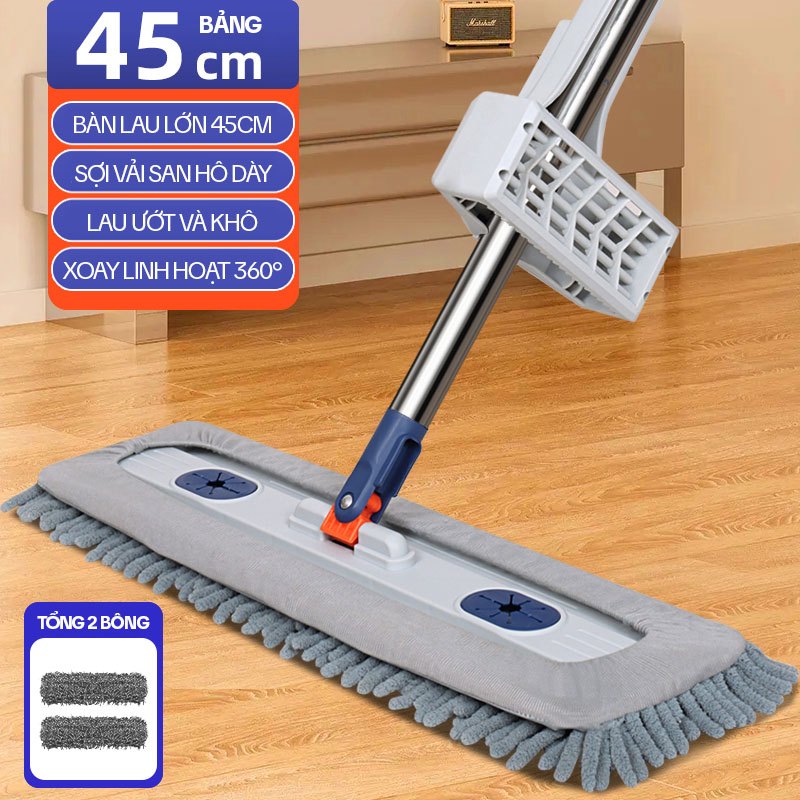 Cây Lau Nhà Tự Vắt KITIMOP CORAL, Chổi Lau Nhà Tự Vắt Thông Minh Xoay ...