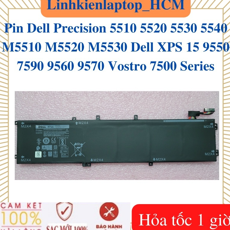Pin dell Precision 5510 5520 5530 5540 5XJ28 M5510 M5520 M5530 XPS 15 ...