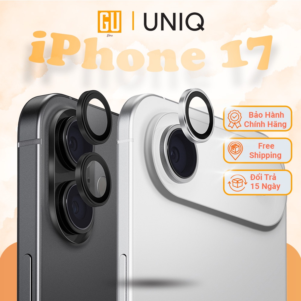 Kính Bảo Vệ Lens Camera iPhone 17/ 17 Air UNIQ OPTIX ALUGUARD Khung Hợp ...