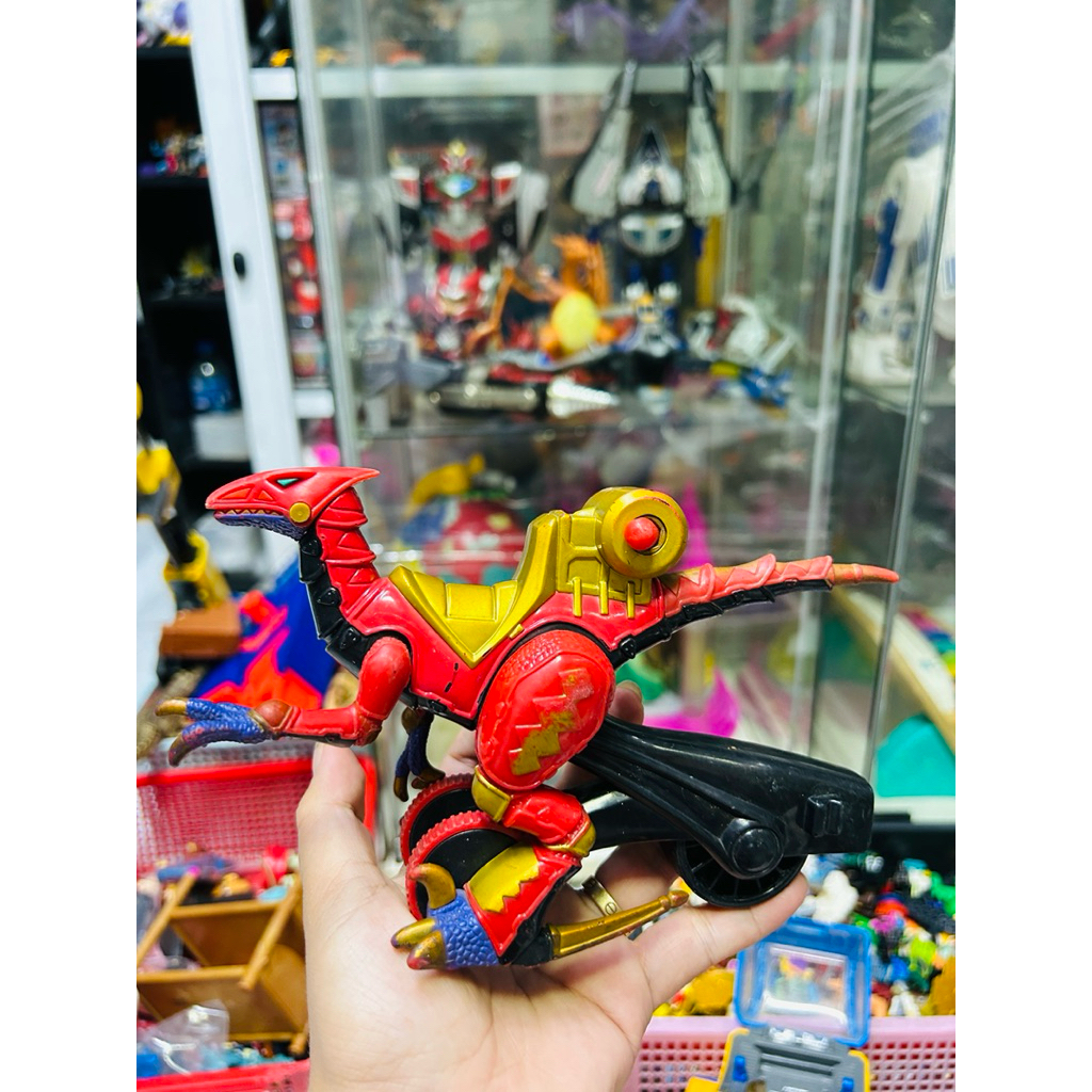 Mô hình Khủng Long VINTAGE POWER RANGERS DINO THUNDER RED RAPTOR RIDER ...