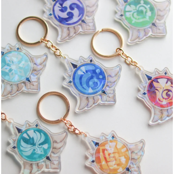 Genshin Impact Mondstadt Vision - Acrylic Keychain | Shopee Việt Nam