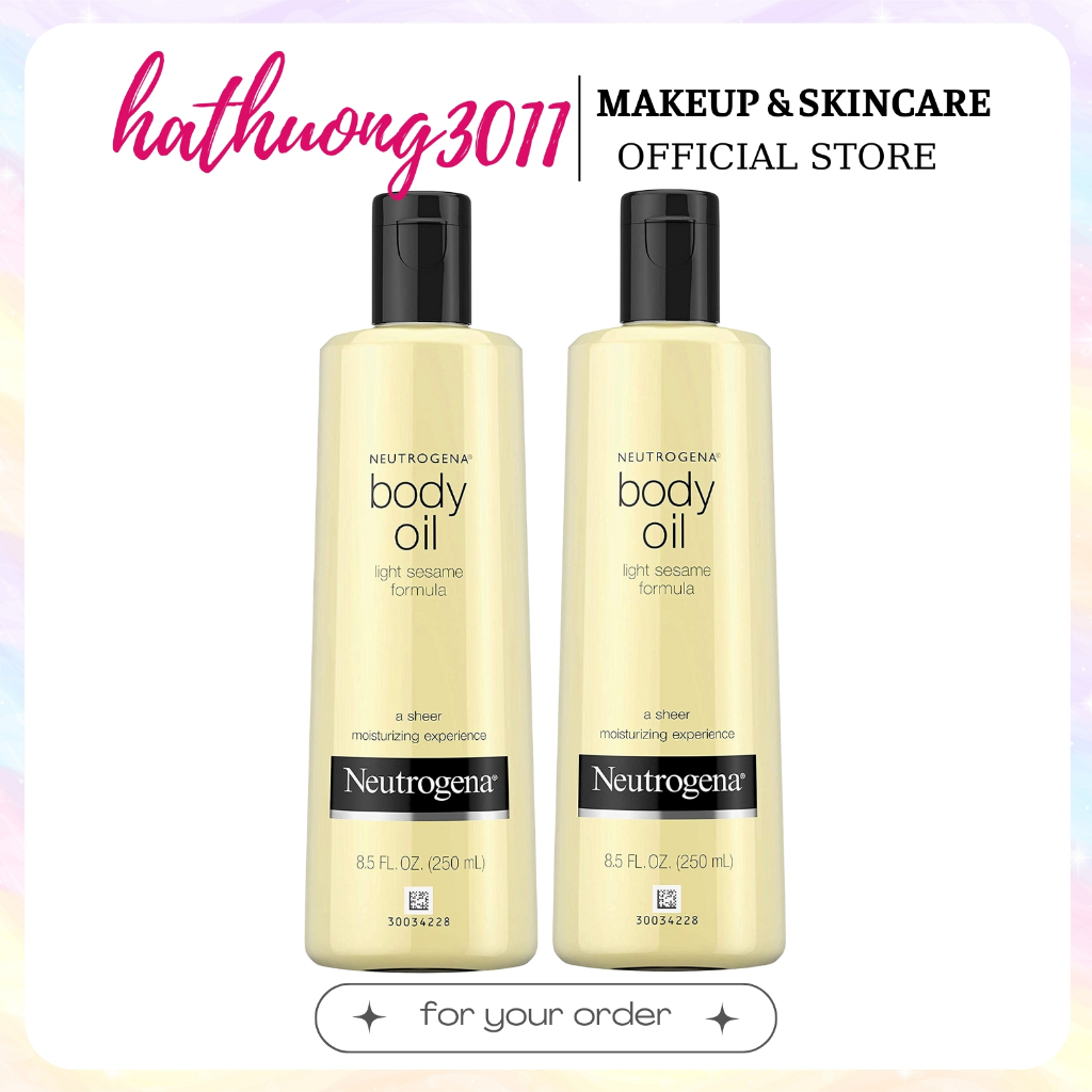 [2027] Dầu dưỡng thể Neutrogena Body Oil Light 250ml chính hãng nhập ...