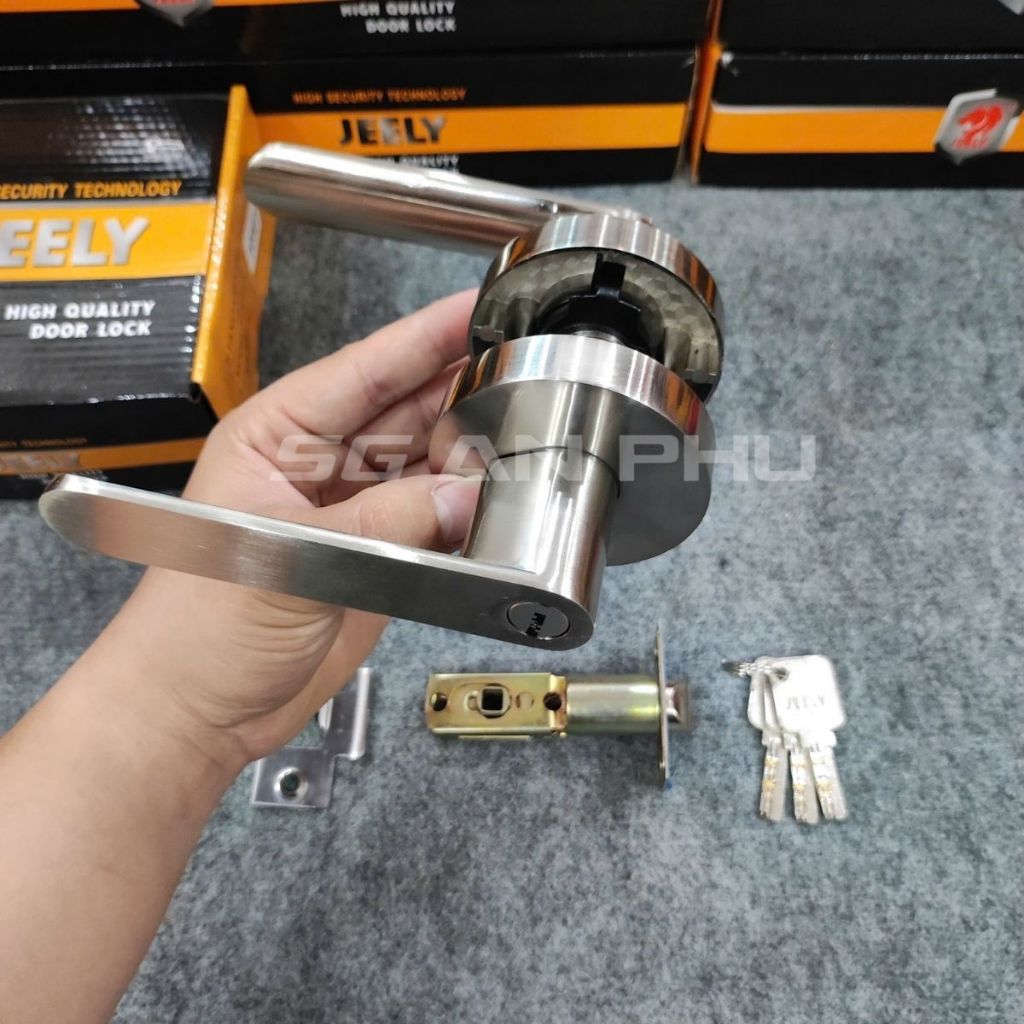 Khóa tròn gạt Jeely I01 kiểu dáng tay thẳng | NPP SG An Phú | Shopee ...