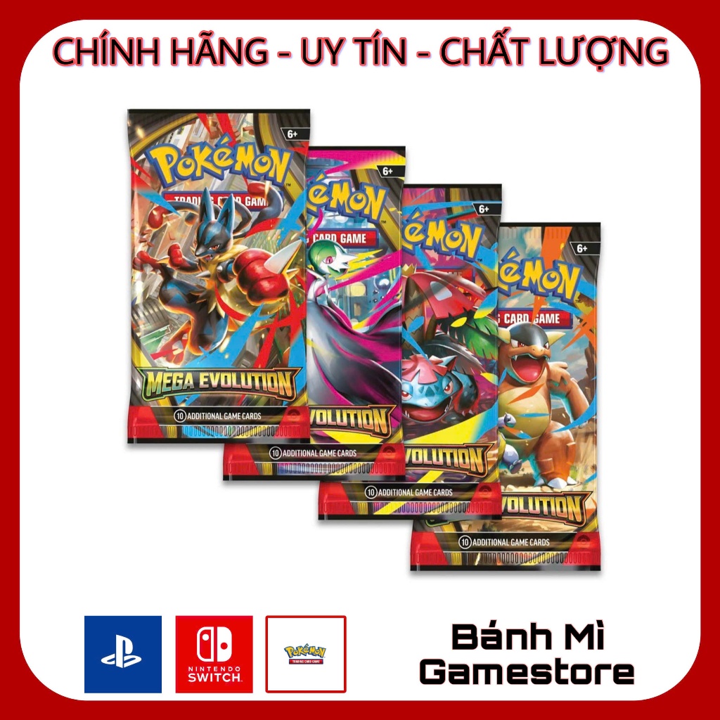 Pokemon TCG: Mega Evolution Booster Pack | Shopee Việt Nam