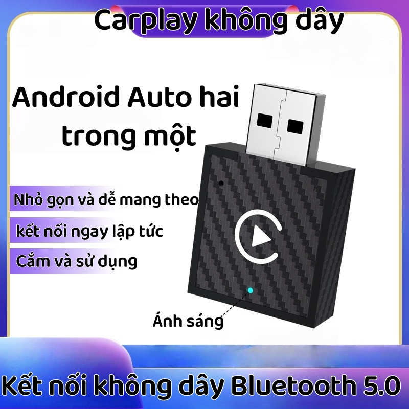 Adapter Chuyển Đổi CarPlay/Android Auto Không Dây Q1W 2-trong-1 - Cho ...