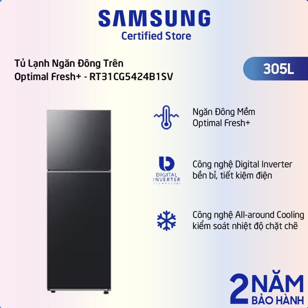 Tủ lạnh Samsung 305L RT31CG5424B1SV - SHOP miễn phí GIAO + LẮP HÀ NỘI ...