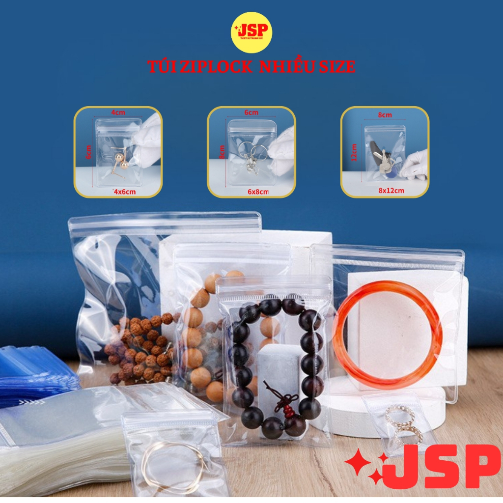 Túi zip đựng vàng 100 cái pvc hộp đựng đá quy trang sức túi đựng nhẫn túi đựng vang JSP | Shopee ...