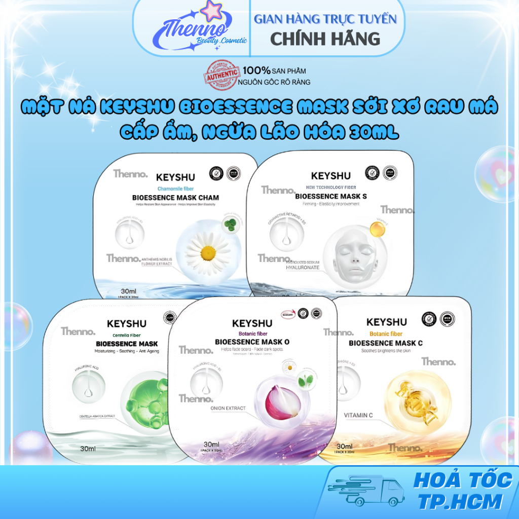 Mặt Nạ Keyshu Bioessence Mask Sợi Xơ Rau Má Cấp Ẩm, Ngừa Lão Hóa 30ml ...