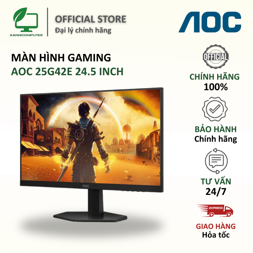 Màn Hình Gaming AOC 25G42E ( 24.5 inch | FHD | Fast IPS | 180Hz | 0.5ms ...