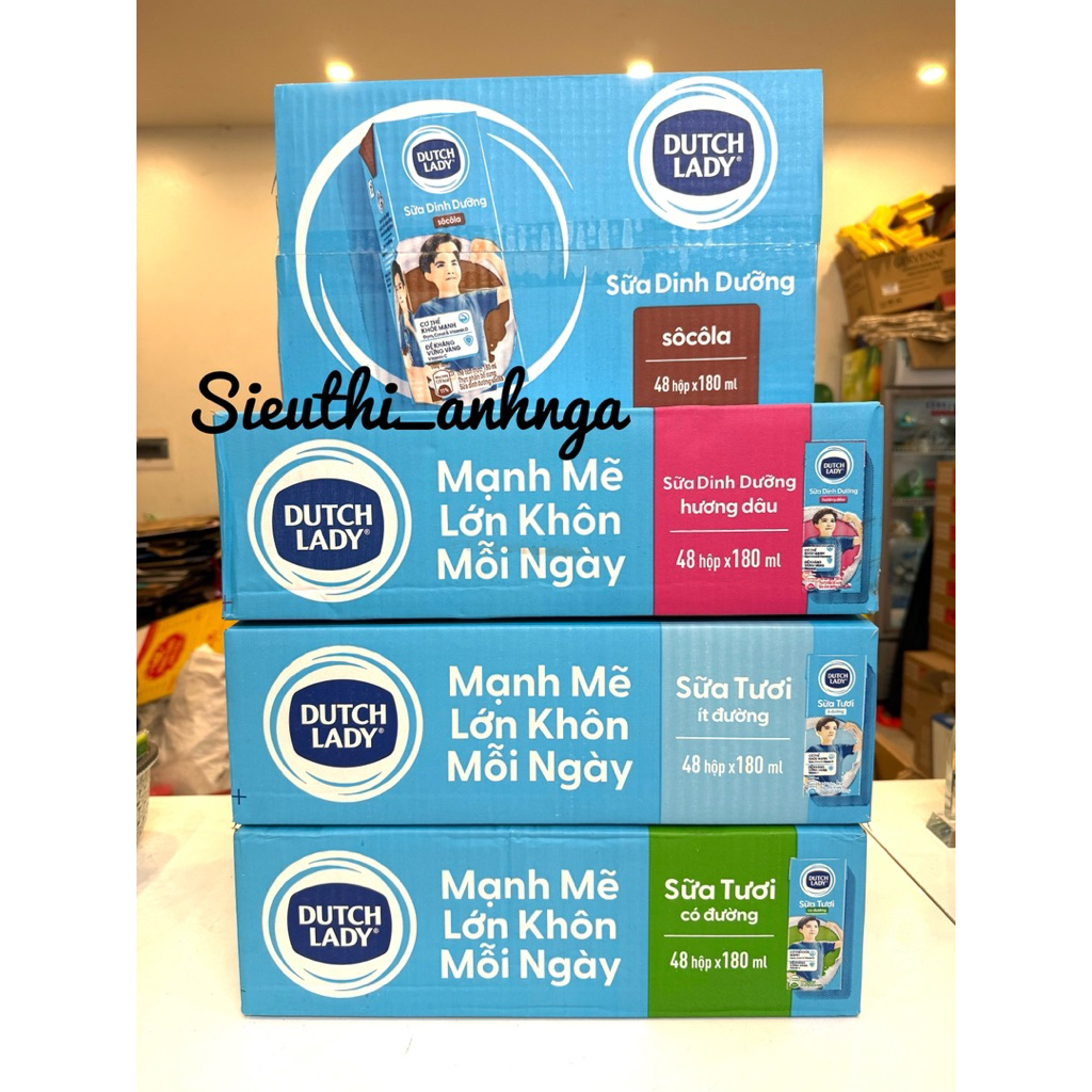 Thùng 48 Hộp Sữa Dinh Dưỡng Dutch Lady x 180ml | Shopee Việt Nam