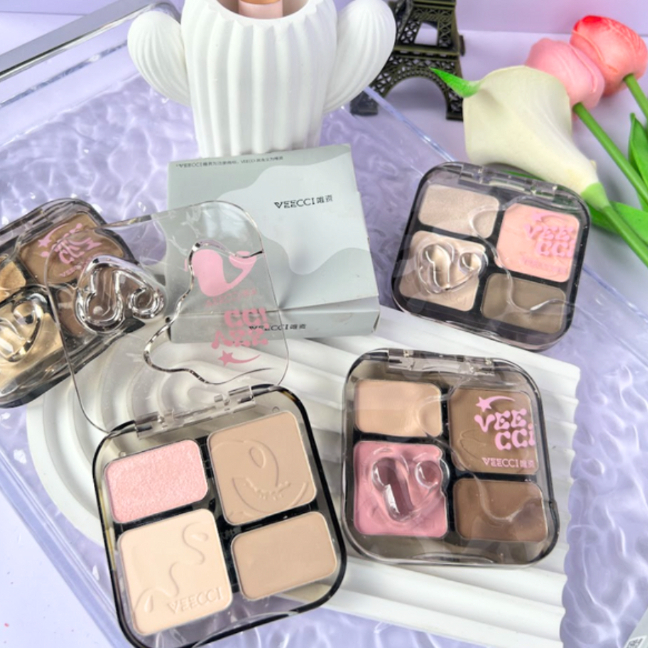 VEECCI Bảng Phấn Tạo Khối Và Bắt Sáng Lâu Trôi Chống Nước 8g | Shopee ...