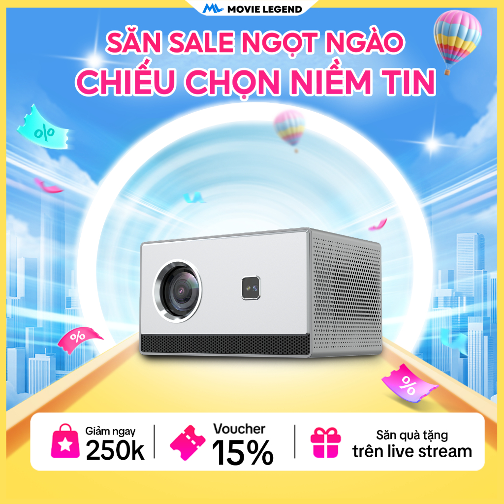 [ NEW HCM ] Máy Chiếu Movie Legend - Máy Chiếu Q10 Ultra Full HD - Hỗ ...