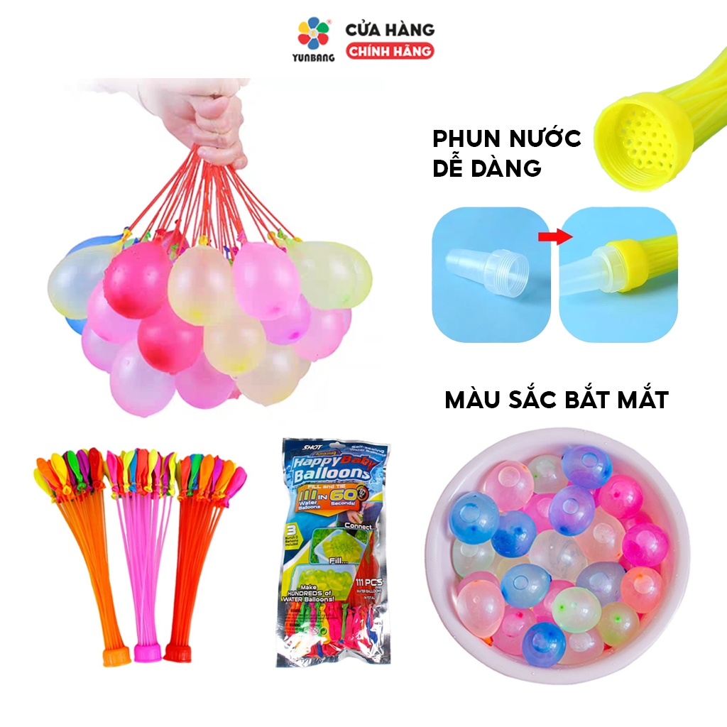 Bóng Nước 111 Quả Bóng Nước Chùm Có Van Với 3 Chùm Bóng Nước Được Lắp ...
