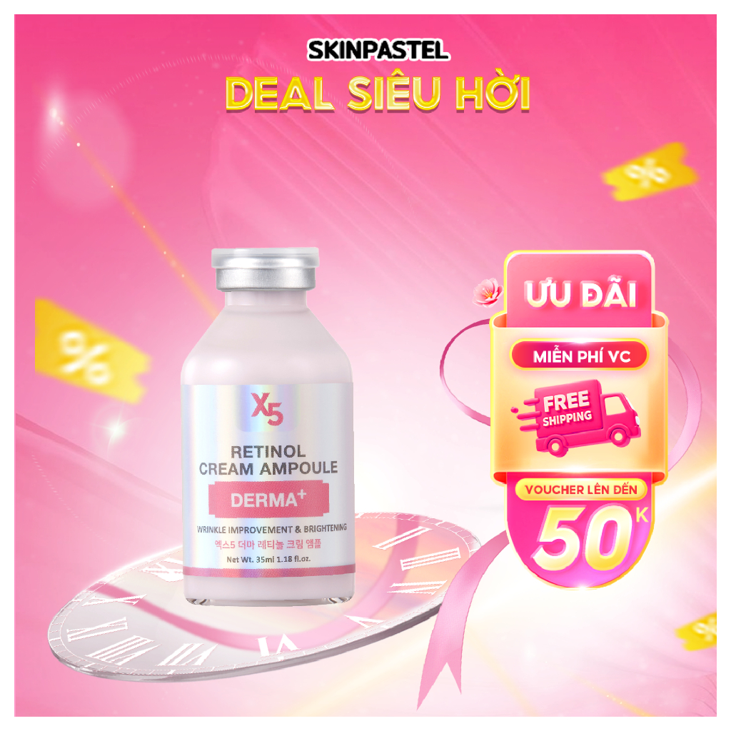 Tinh Chất Dưỡng Chống Lão Hóa SKINPASTEL X5 DERMA RETINOL CREAM AMPOULE 35ML | Shopee Việt Nam