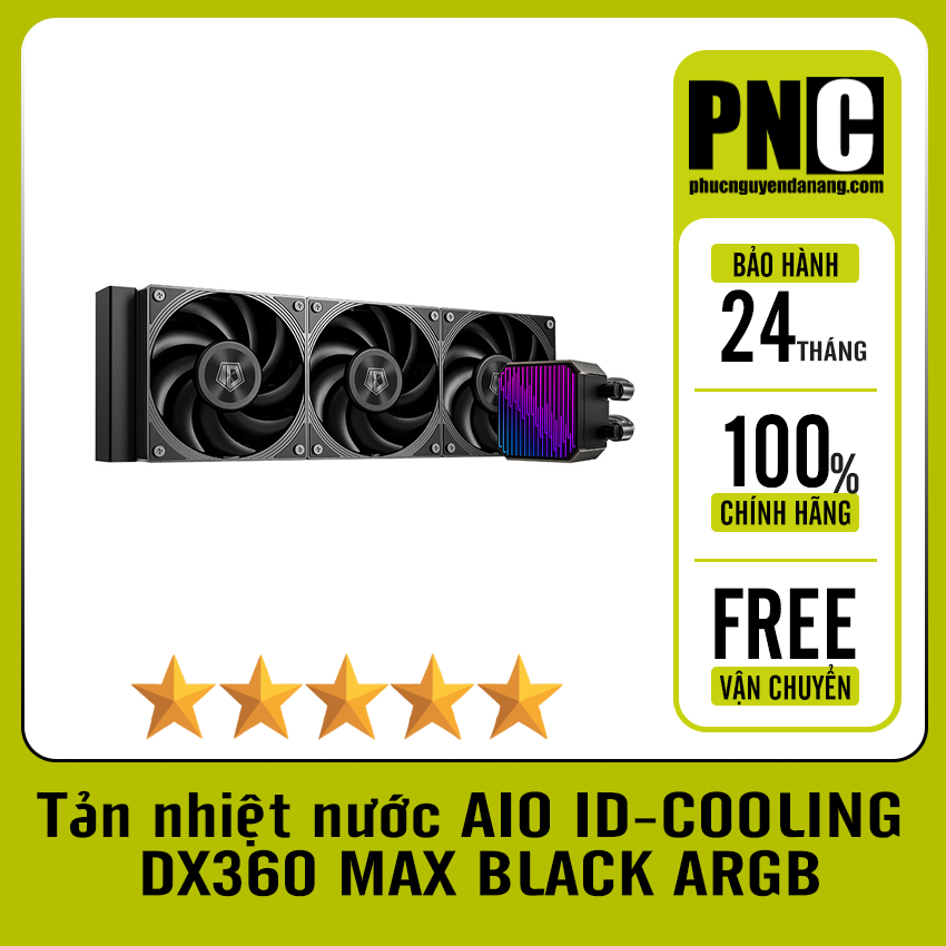 Tản Nhiệt Nước AIO ID-COOLING DX360 MAX Black ARGB | Radiator 360mm ...