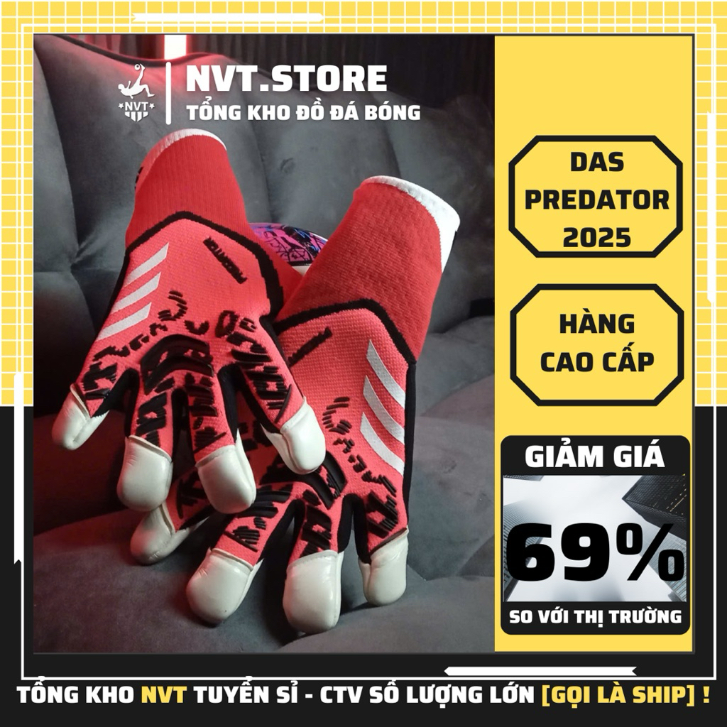 Bao tay thủ môn Predator Hybrid 2025 loại 1 không xương giá rẻ, găng ...