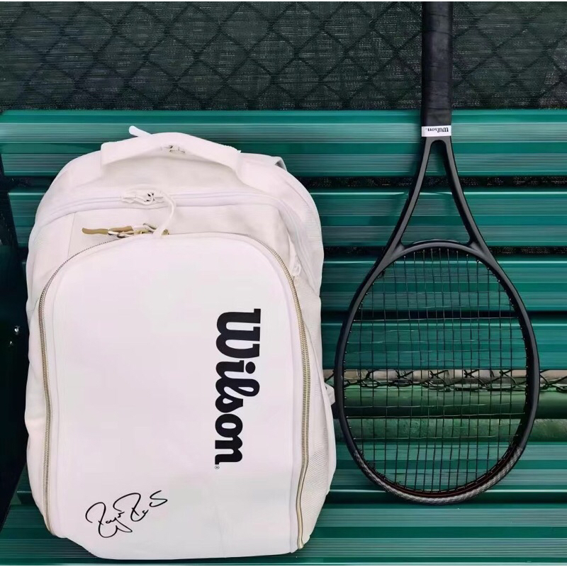 (QCCC) Đựng Vợt PickleBall Tennis Cầu Lông Wilson Trắng Kem Chữ Ký Dung ...