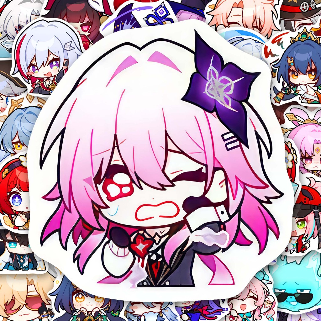Sticker Honkai Star Rail Chống Nước In Castorice, Kafka, Acheron, Herta ...