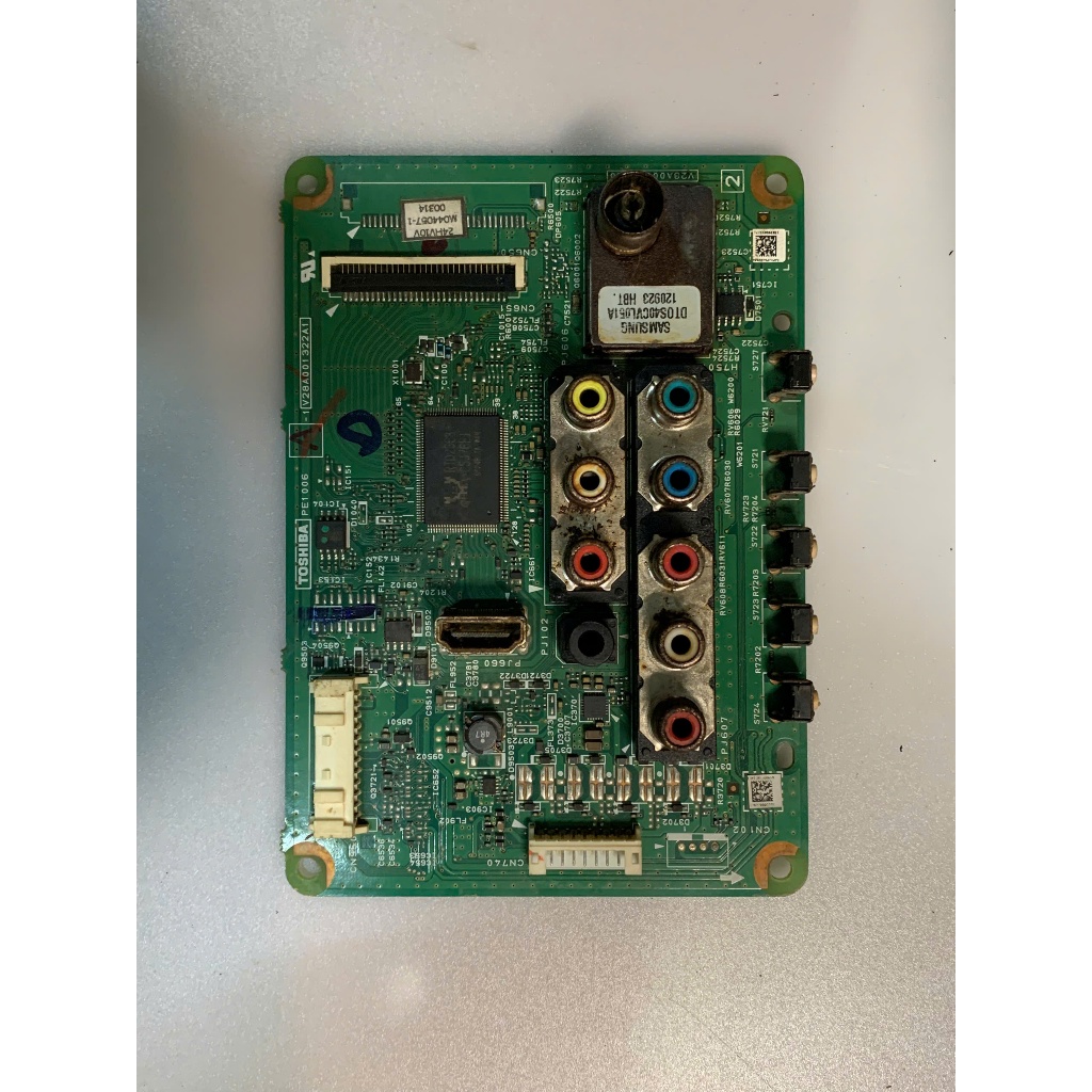 Bo main boar mạch linh kiện tivi tv Toshiba 24HV10V nguồn, xử lý chung ...