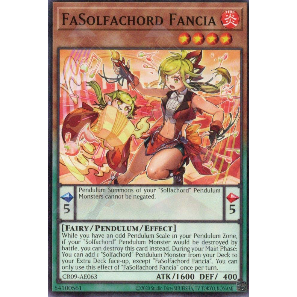 [KW2 Yugioh] [EN-AE] Thẻ bài CR09-AE063 FaSolfachord Fancia (N ...