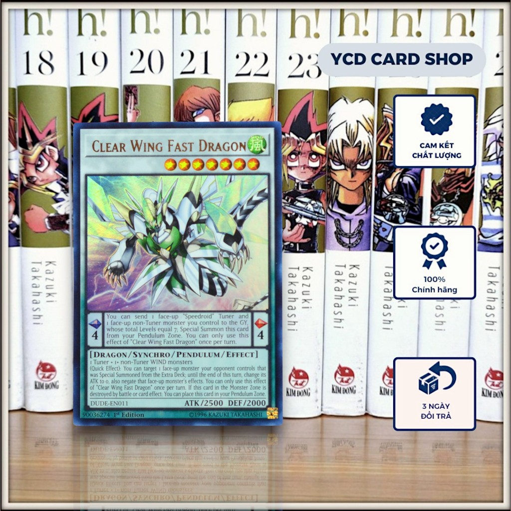 [YCDcardgame] Thẻ bài yugioh chính hãng Clear Wing Fast Dragon – Ultra ...