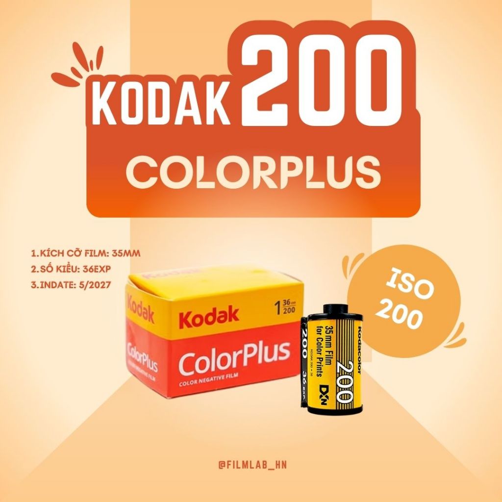 [Filmlab] Film Kodak Colorplus 200 36exp | Shopee Việt Nam