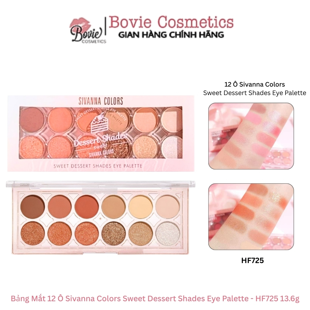 Bảng Mắt 12 Ô Sivanna Colors Sweet Dessert Shades Eye Palette - HF725 ...