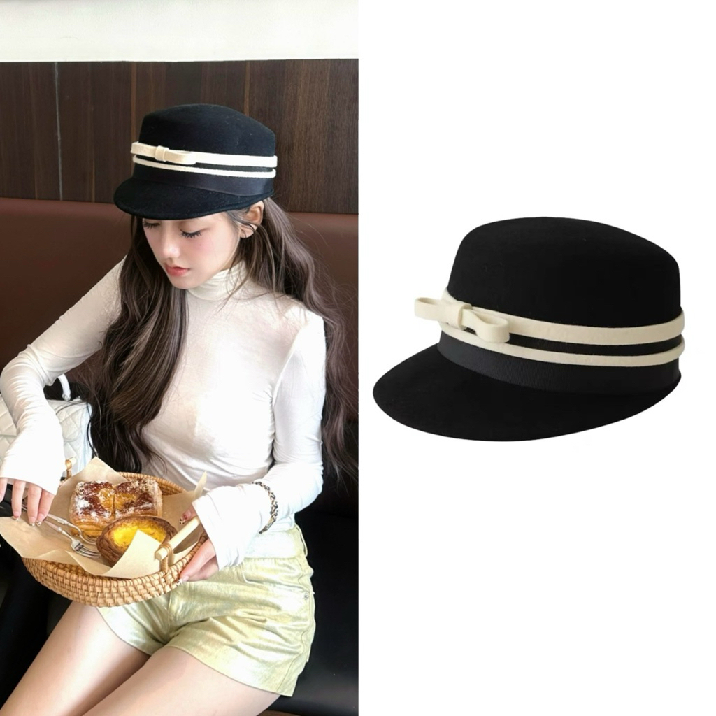 NARCIÉ STUDIO - Mũ dạ beret nơ cao cấp phong cách Hàn Quốc hot trend ...