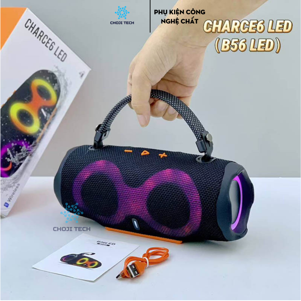 LOA BLUETOOTH CHARCE 6 LED Siêu Bass Nghe Nhạc Hay Bass Trầm Dùng Được ...