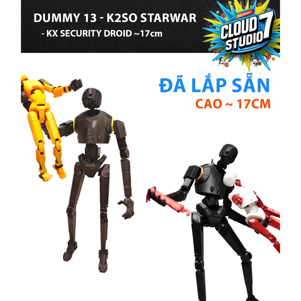Mô Hình Dummy 13 size 100% K2-SO - Droid Bảo Vệ KX Star Wars In 3D | Shopee Việt Nam