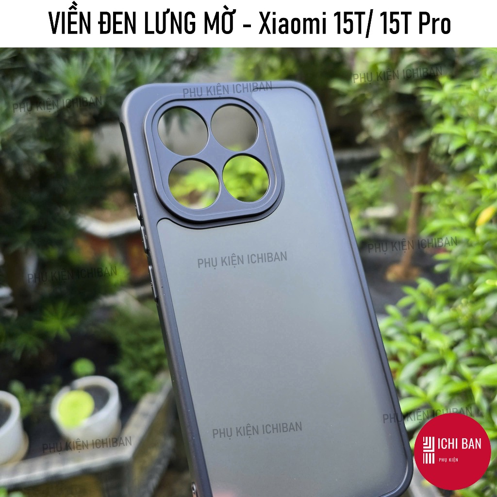 Ốp lưng MỜ Xiaomi 15T/ 15T Pro, Xiaomi 14T/ 14T Pro/ 15/ 15 Pro Viền Dẻo TPU Đen CHỐNG Ố, LƯNG ...