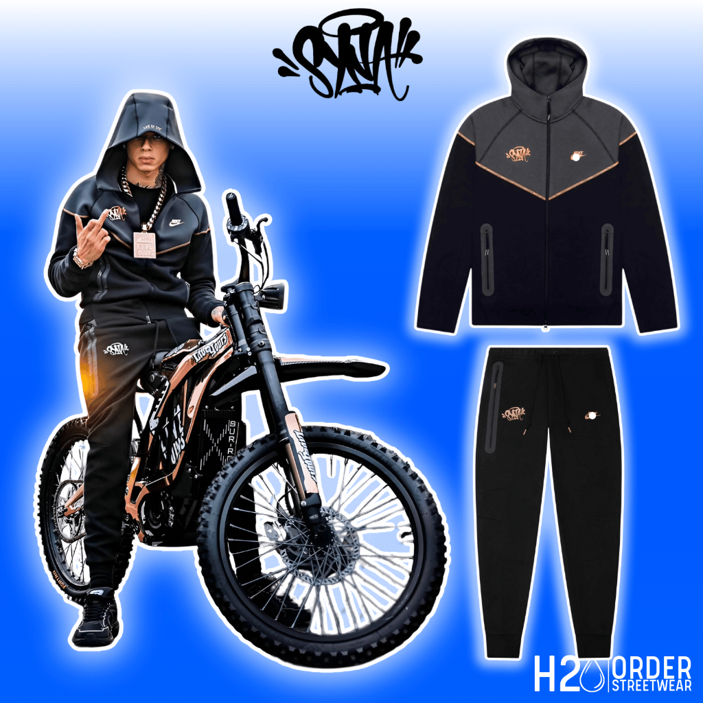 Bộ Nỉ Drip Thể Thao N!k.e Tech x Syna World – Bộ Quần Áo Hoodie Zip Nam ...