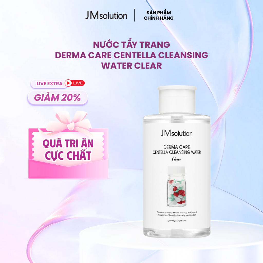 [KOL] [500ml] Nước Tẩy Trang JMSolution Derma Care Centella Cleansing ...