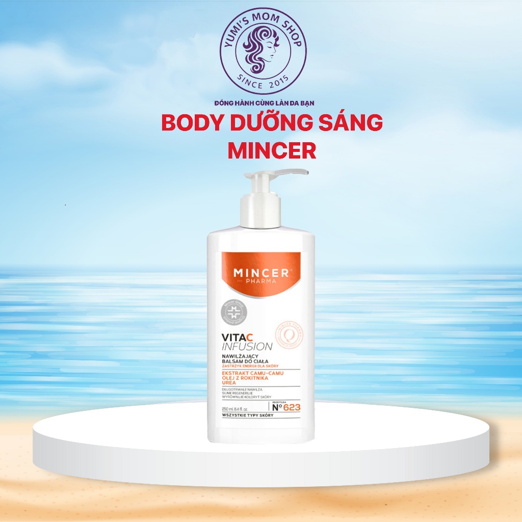 Kem Body Lotion Dưỡng Trắng & Chống Lão Hoá Mincer Pharma Vita C ...