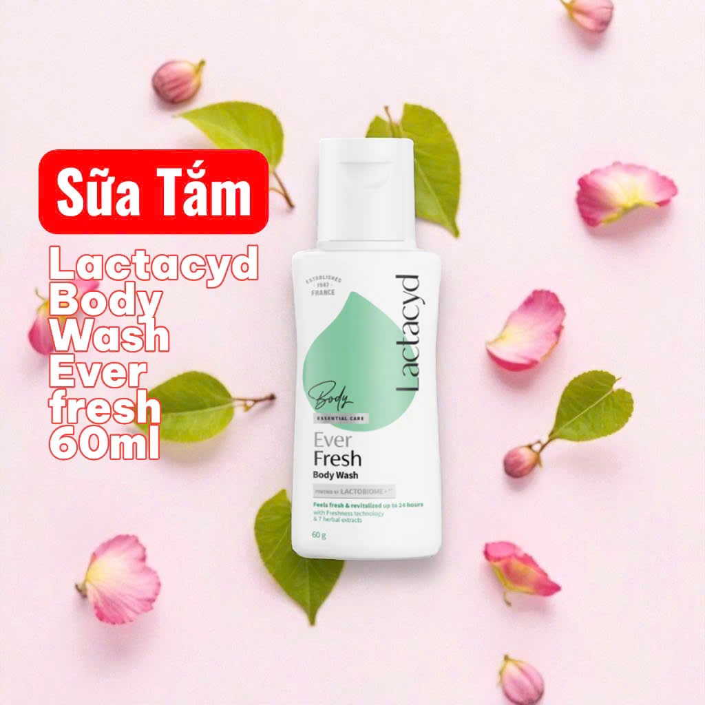 Mini 60ml-Sữa Tắm Lactacyd Ever fresh – Kháng Khuẩn, Hương Thơm Dịu, Tự ...