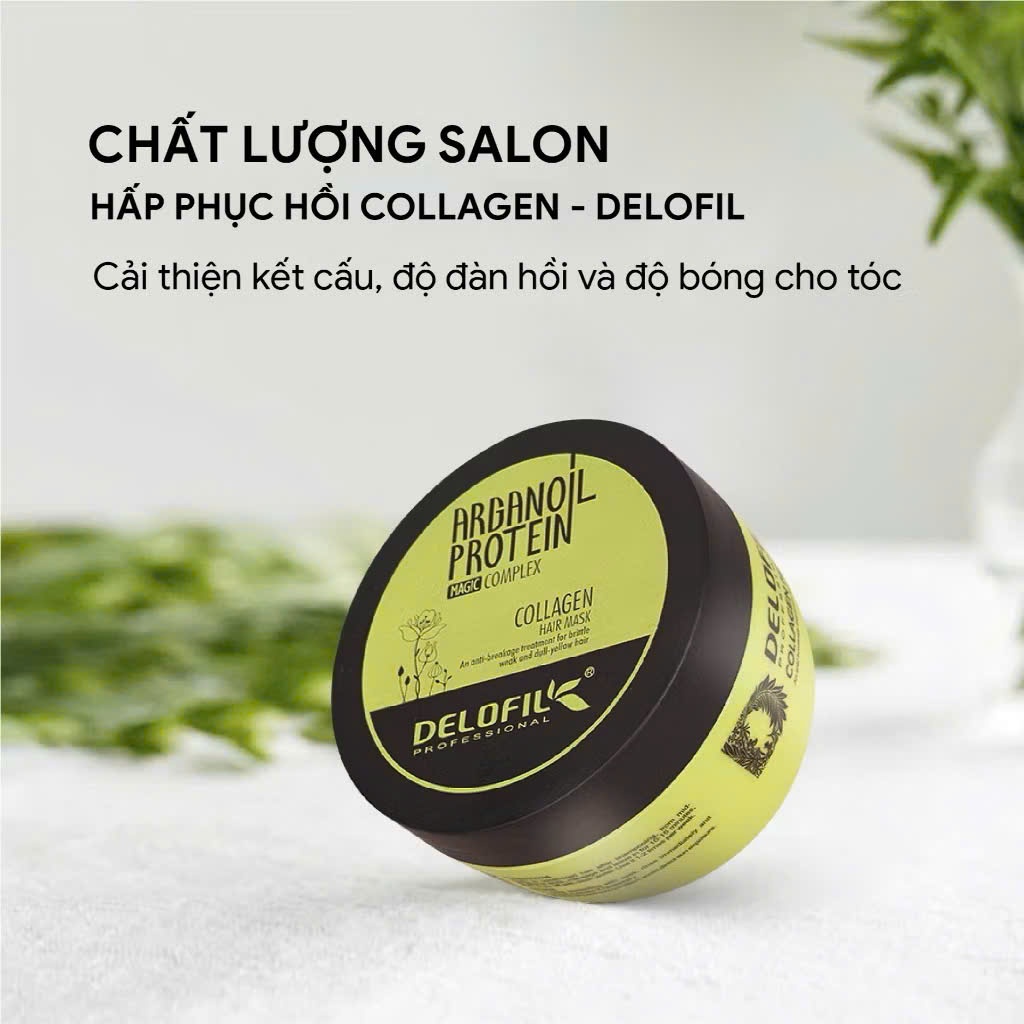 Kem ủ tóc, dầu hấp phục hồi Delofil Collagen 250ML | Shopee Việt Nam