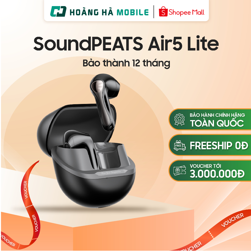 Tai nghe Bluetooth SoundPEATS Air5 Lite - Bảo hành 12 tháng | Shopee ...