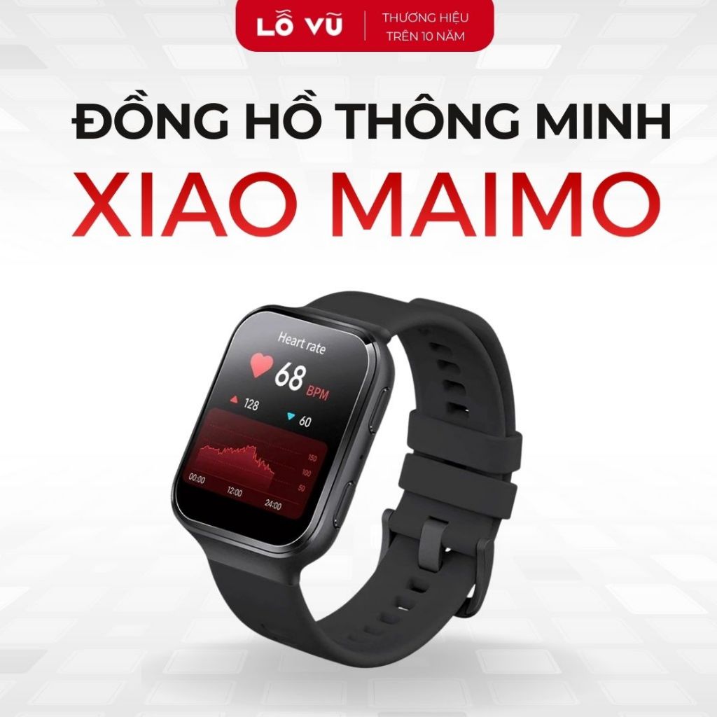 Đồng hồ thông minh Xiao Maimo, Màn Amoled, Bluetooth 5.0, Định vị, Chế độ thể thao - levu01, lỗ ...