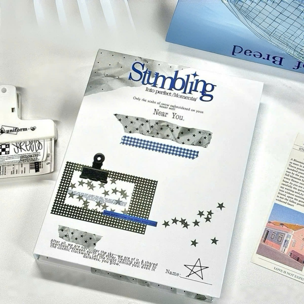 Bìa Binder A5 6 Còng “Stumbling” Chất Liệu Giấy Bìa Cứng - Binder Đựng ...