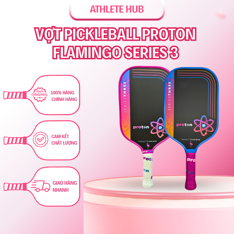 Vợt Pickleball Proton Project Flamingo Series Three – Carbon Siêu Nhám ...